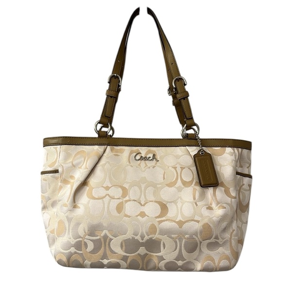 Coach | Bags | Coach Gallery Optic Signature East West Tote F7881 ...